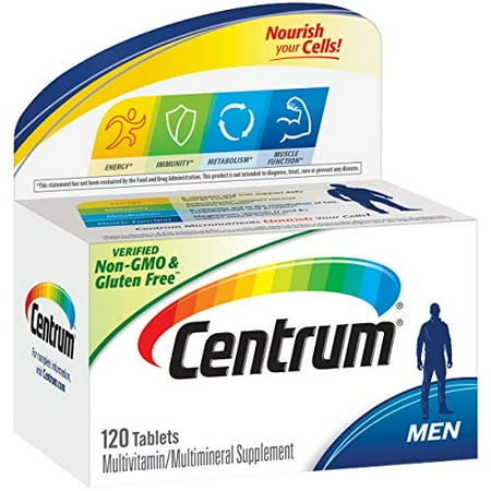 Centrum Men (120 Count) Multivitamin / Multimineral Supplement Tablet ...
