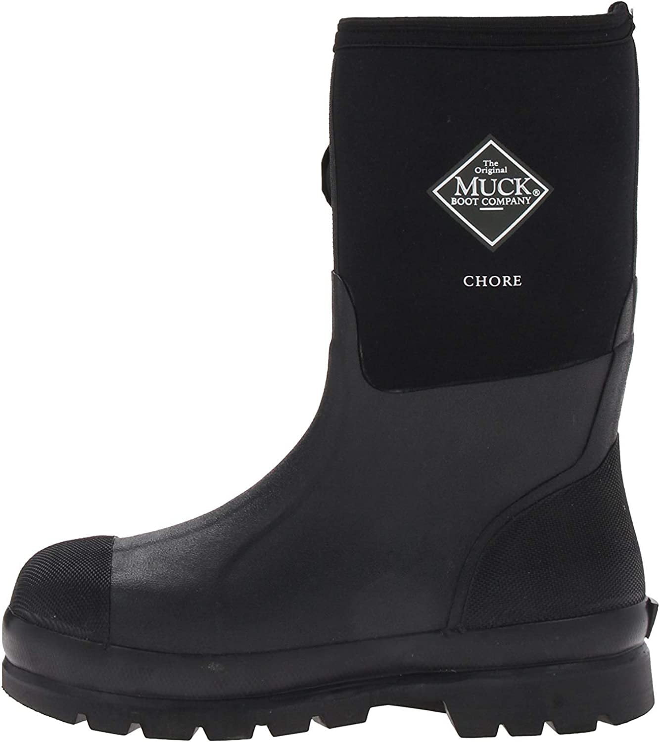 Muck Boot Chore Classic Men's Rubber Work Boot 10, Black - Walmart.com