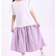 AINIYS Kids Girls Pants 3-15 Years Wide Leg Pants Summer Durable ...