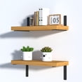 12 Pack - L 6" x H 4" x W1.5, 5mm Thick Black L Shelf Bracket, Iron ...