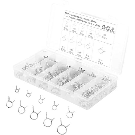 Steel Tube Spring Clips Fuel Silicone Vacuum Hose Spring Clamp Water ...