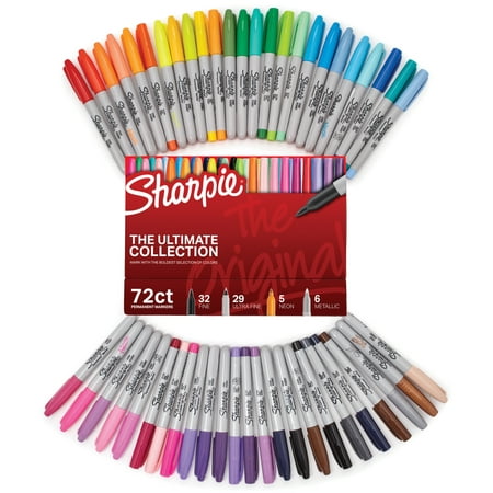 Sharpie Ultimate Pack Markers 72/Pkg-Original, Assorted Colors & Tips ...