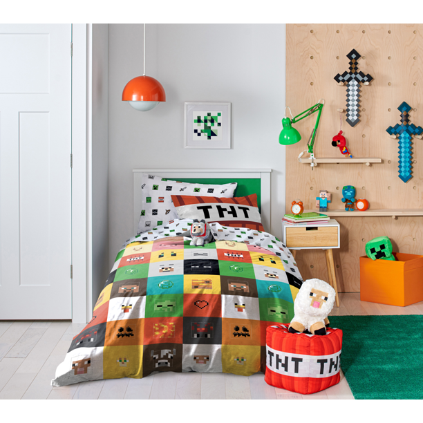 Minecraft Twin Bed Set