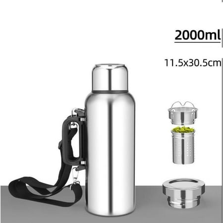 316 Stainless Steel Insulated Thermos Bottle 2L /3L Outdoor Travel Coffee Mugs Thermal Vaccum ...
