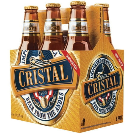 Cristal Beer, 6 pack, 12 fl oz bottles - Walmart.com