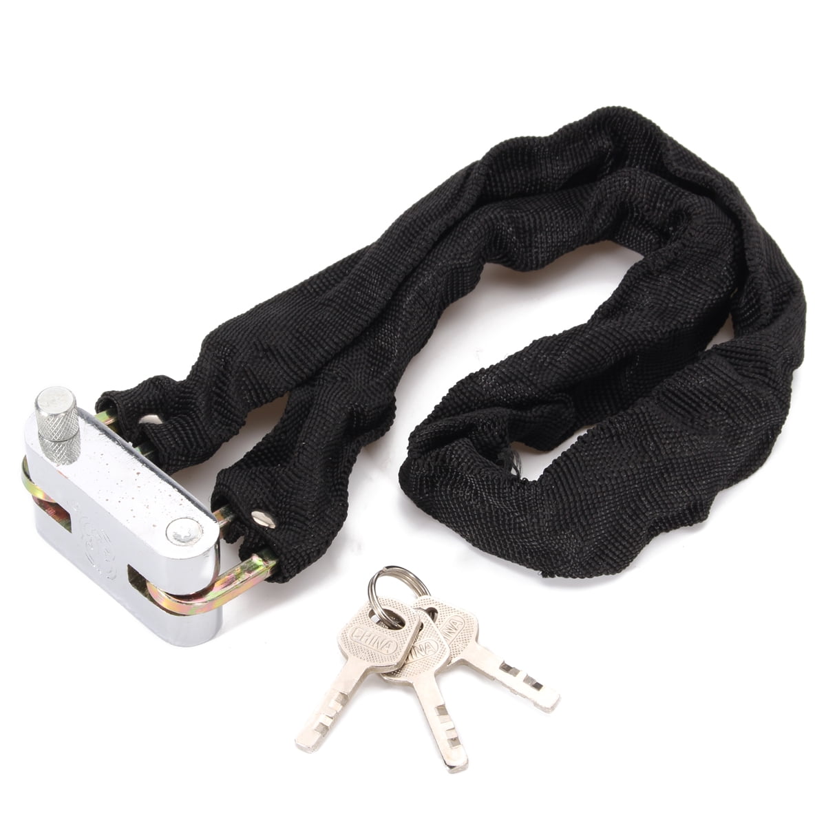 80/130cm Bicycle Bike Anti-Theft Motorcycle Security Steel Lock Chain ...