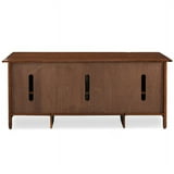 Home Square 60" Oak TV Stand in Rustic Autumn Finish - Set of 2 ...