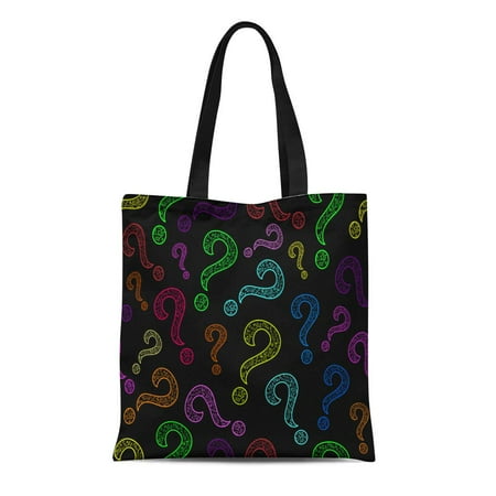 HATIART Canvas Tote Bag Colorful Math Scientific Multicolored Question ...