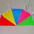 Pennant Banners String Flag Triangles Party Decor Multi Color Nylon 50M ...