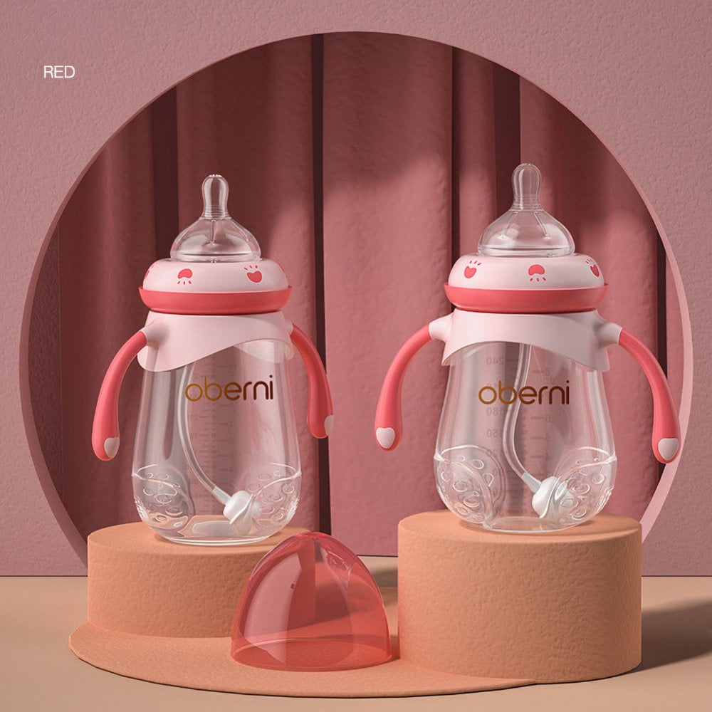 Baby Bottles, Anti-Colic Milk Bottles with Fast Flow Nipple, Silicone ...