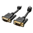 25FT 15PIN GOLD PLATED BLACK SVGA VGA ADAPTER Monitor Male Cable CORD ...