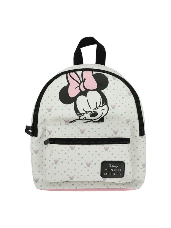 Disney Minnie Mouse Ears Nylon 10.6" Black Mini Backpack - Walmart.com