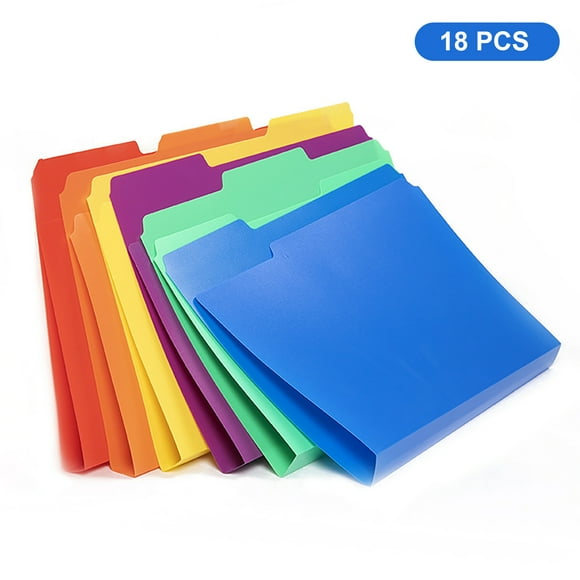 Colored Plastic File Folders