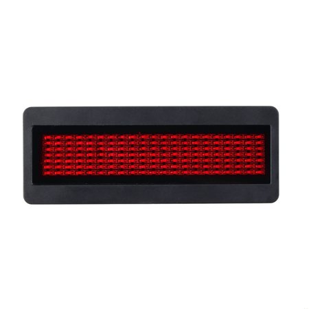 JUST BUY IT LED Programmable Scrolling Name Message Badge Tag Digital ...