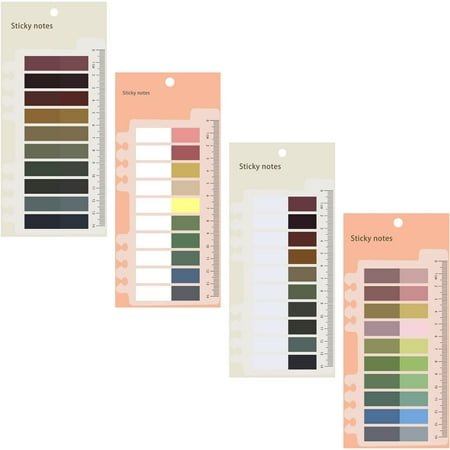 800 Pcs Sticky Tabs,Colored Sticky Index Tabs Annotation Tabs Morandi ...