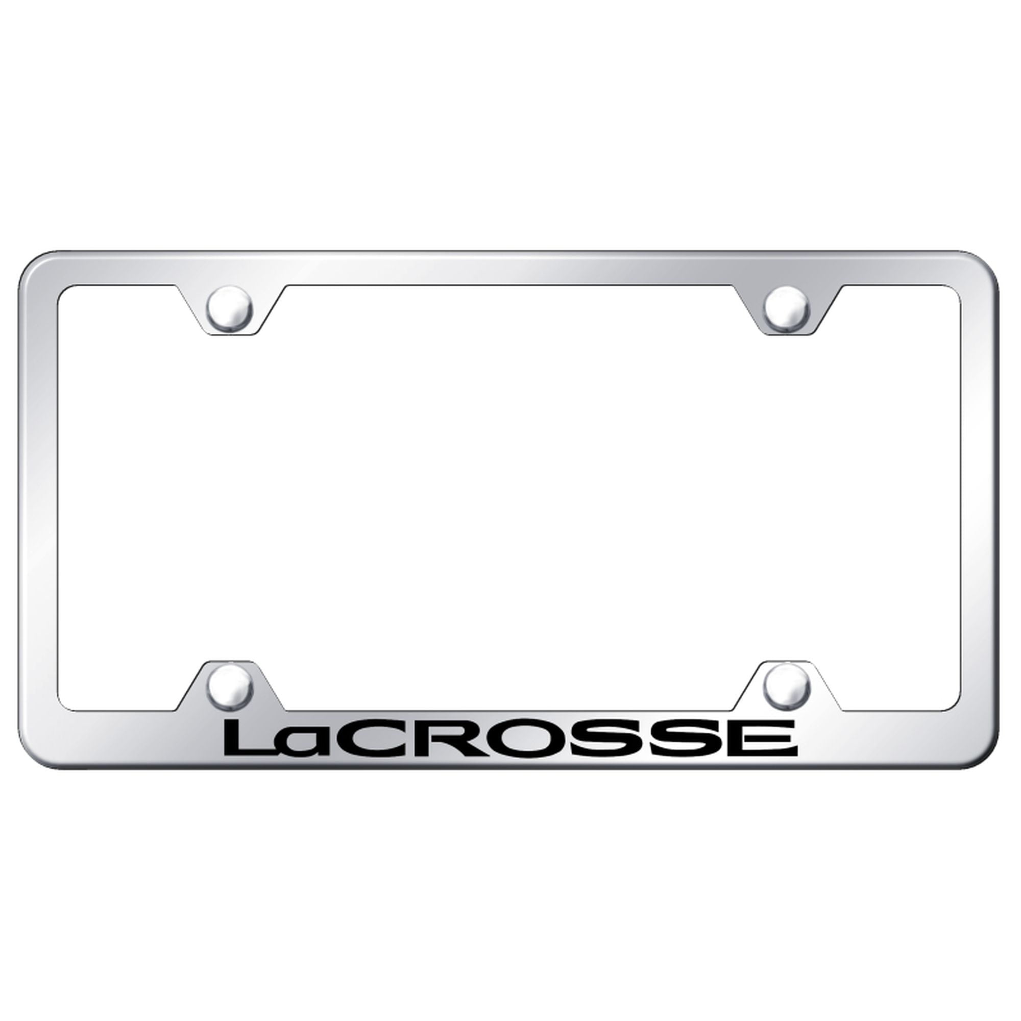 Buick LaCrosse Laser Etched Logo Wide Body License Plate Frame (Chrome ...