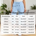 FSYBOA Girls Capri Pants, Drawstring Casual Relaxed Fit Elastic waist ...