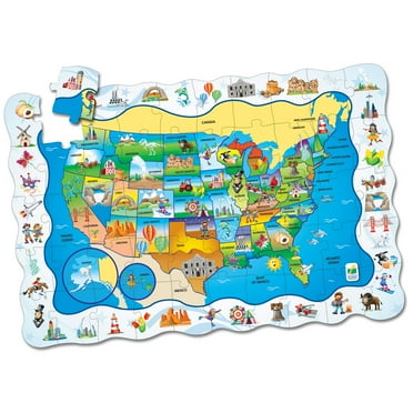 Educational Insights USA Foam Map Puzzle - Walmart.com