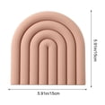 Ovzne Silicone Insulation Pad Reusable Heat Resistant Table Mat for ...