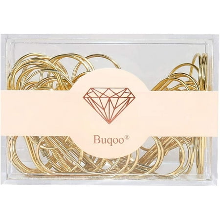 Gold Paper Clips 30 Pcs Jumbo Size Paper Clips 50mm Large -Skid Steel ...