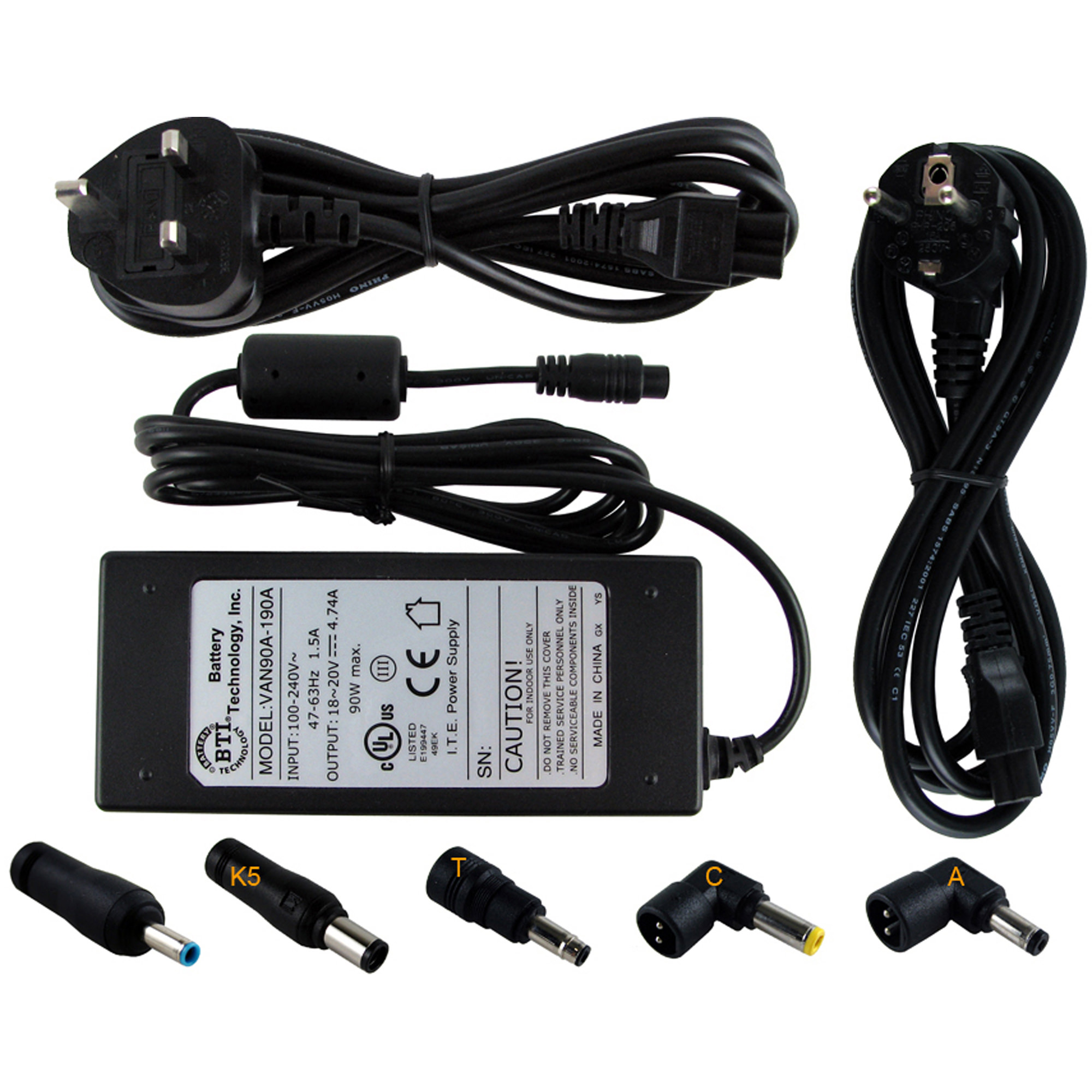 BTI AC Adapter AC-U90EU-HP - Walmart.com