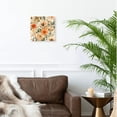3drose, Beige and Orange Autumn Image of Watercolor Flower Pattern ...