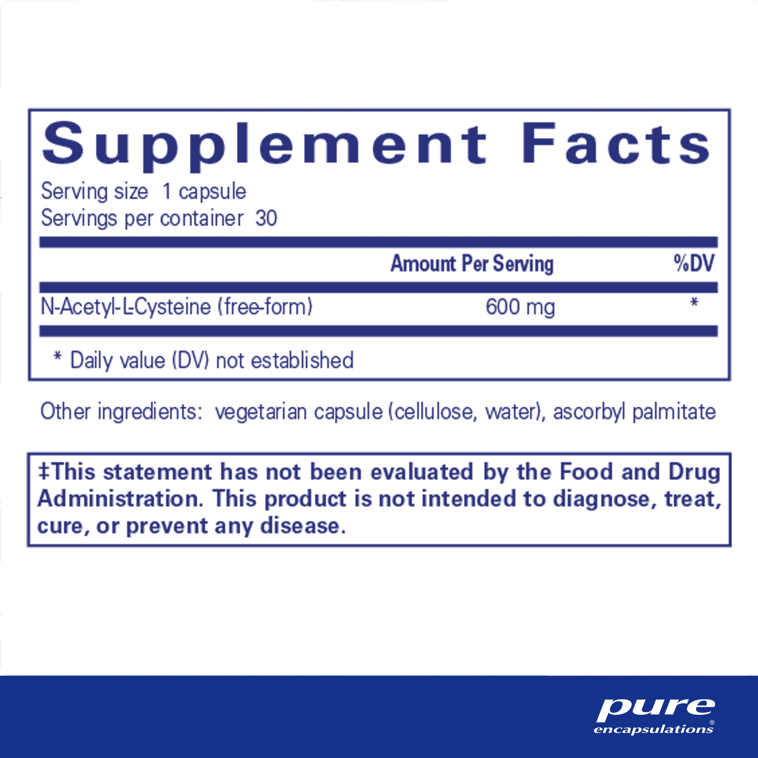 Buy Pure Encapsulations NAC 600 mg | N-Acetyl Cysteine Amino Acid ...