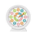 Interactive Learning Alarm Clock 6.5 Inch Silent Digital Desk Clock ...