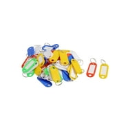 Plastic Key ID Tags Name Card Labels Keyring Keychain White 10pcs ...