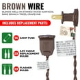 612 Vermont Electric 100 Clear Mini Christmas Lights, Brown Wire Cord ...