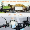 Universal Secure Lock 4-6.5 inch phone Size Bike/Motorcycle Phone Mount ...