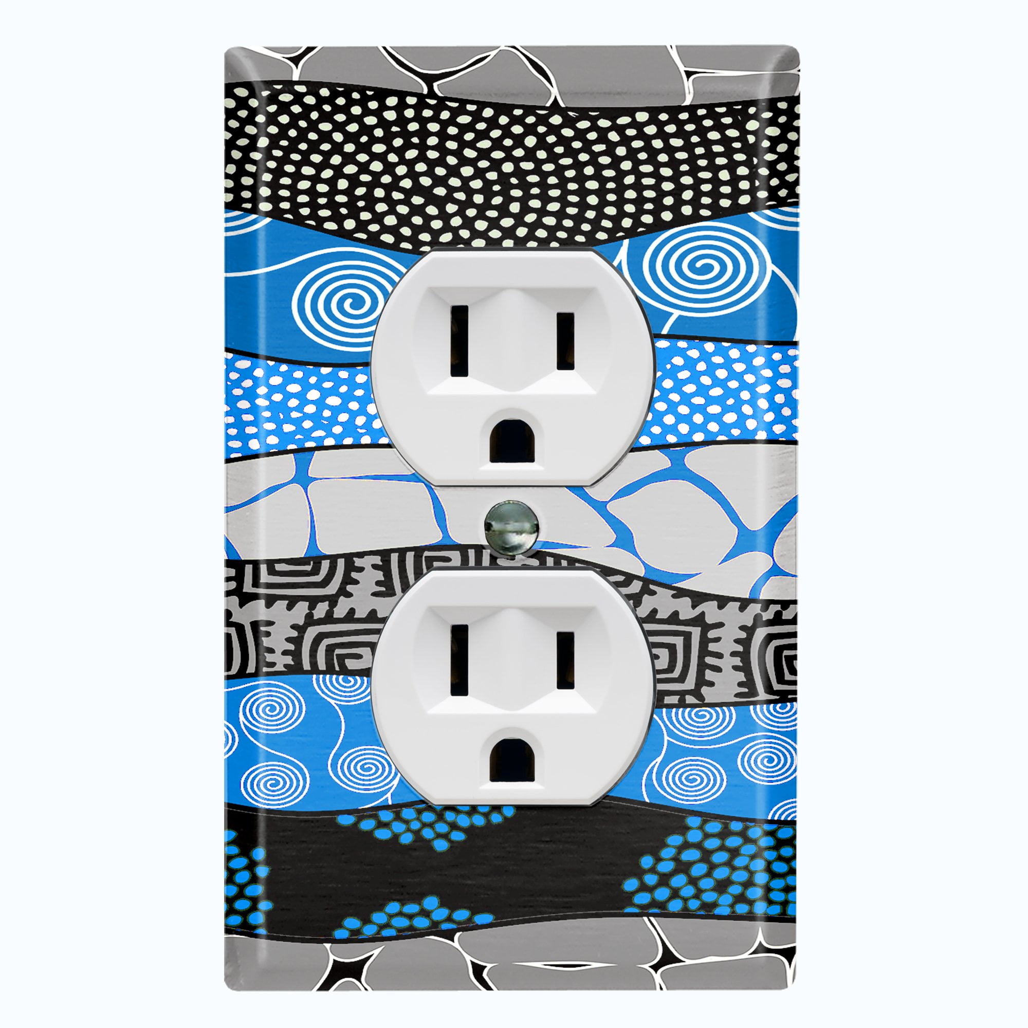Metal Light Switch Plate Cover Colorful Safari African Tribal Art ...