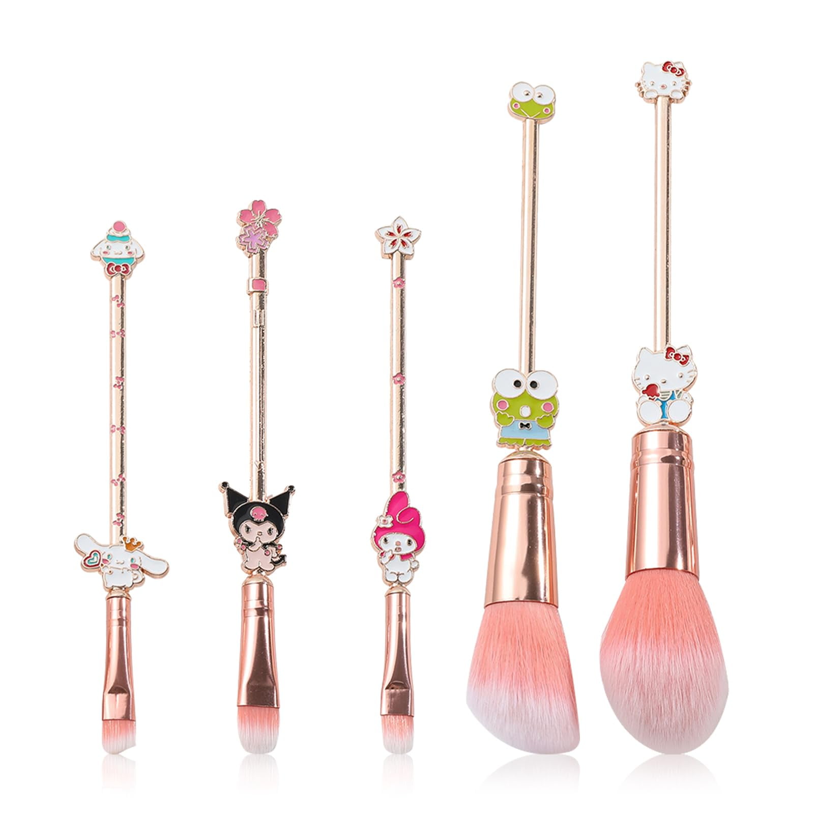 Set de brochas de maquillaje con tema de anime de dibujos animados de ...