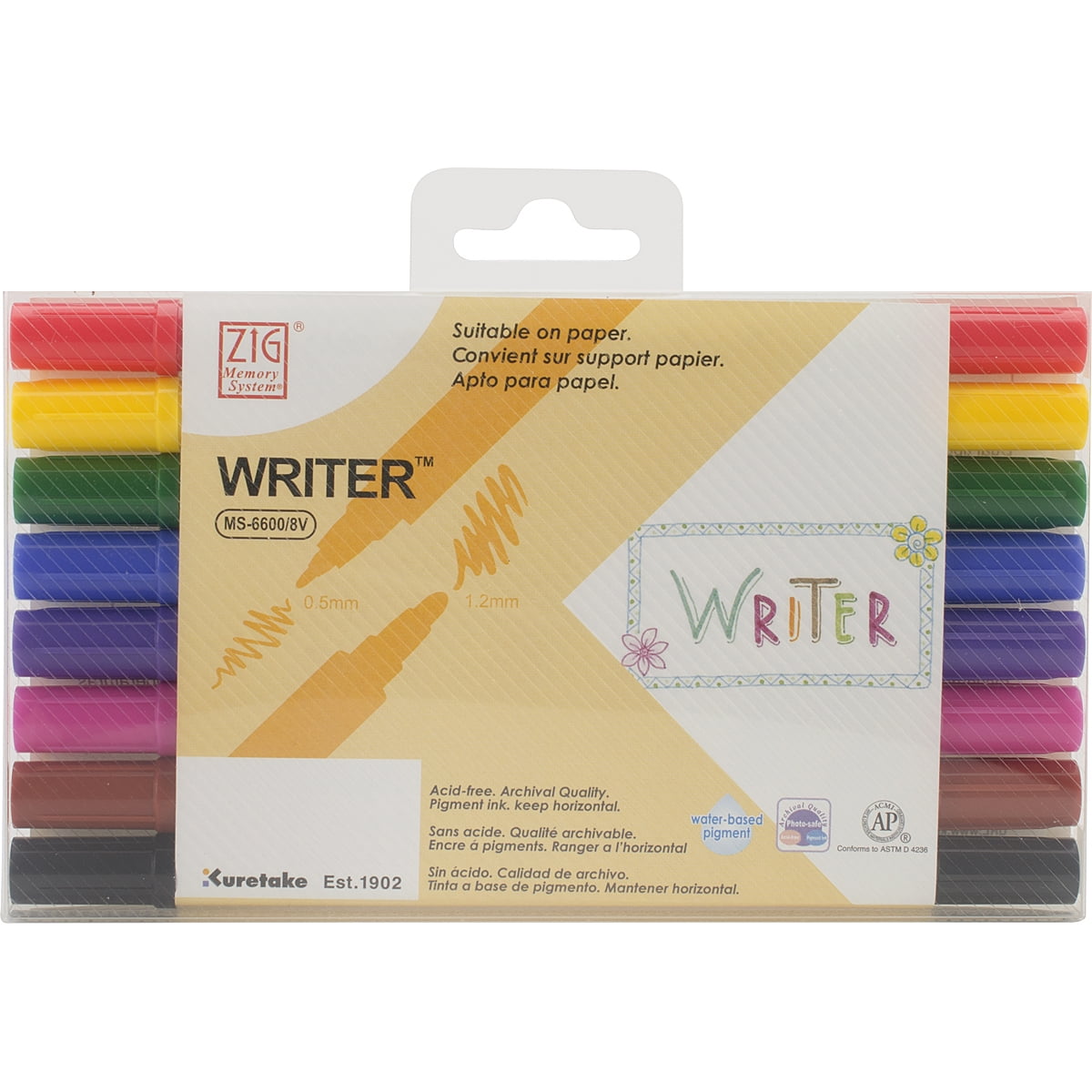 Zig Memory System Writer Dual-Tip Markers, 8/pkg - Walmart.com