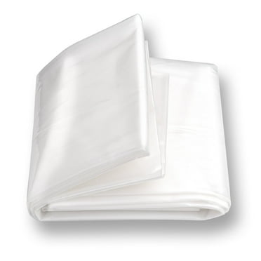 SUNNYOUTDOOR 12x25 FT Transparent Polyethylene Covering Greenhouse ...