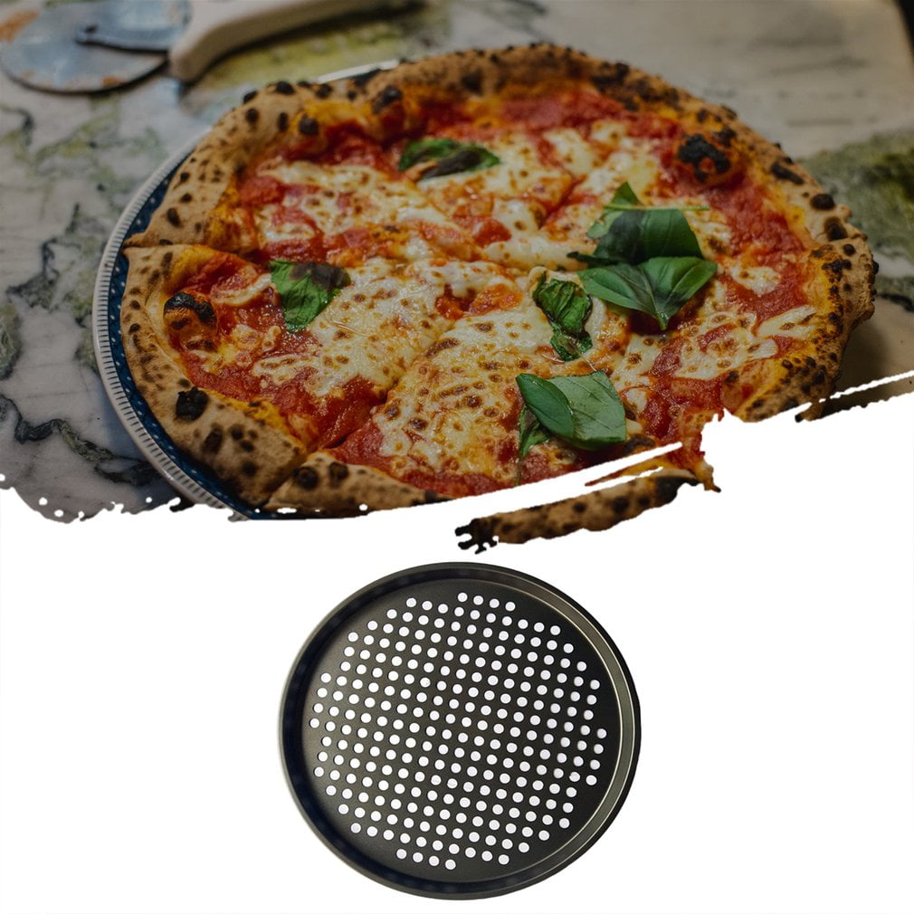 Pizza Non-Stick Baking Tray Baking Pan Carbon Steel Design With Base ...