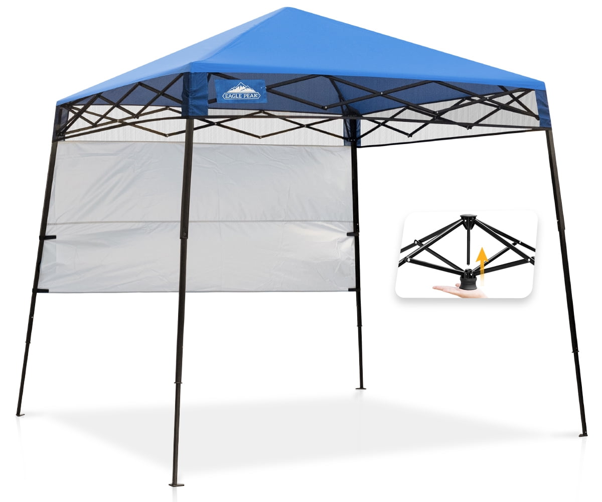EAGLE PEAK 8 x 8 x 7.22 ft Slant Leg Lightweight Compact Portable ...