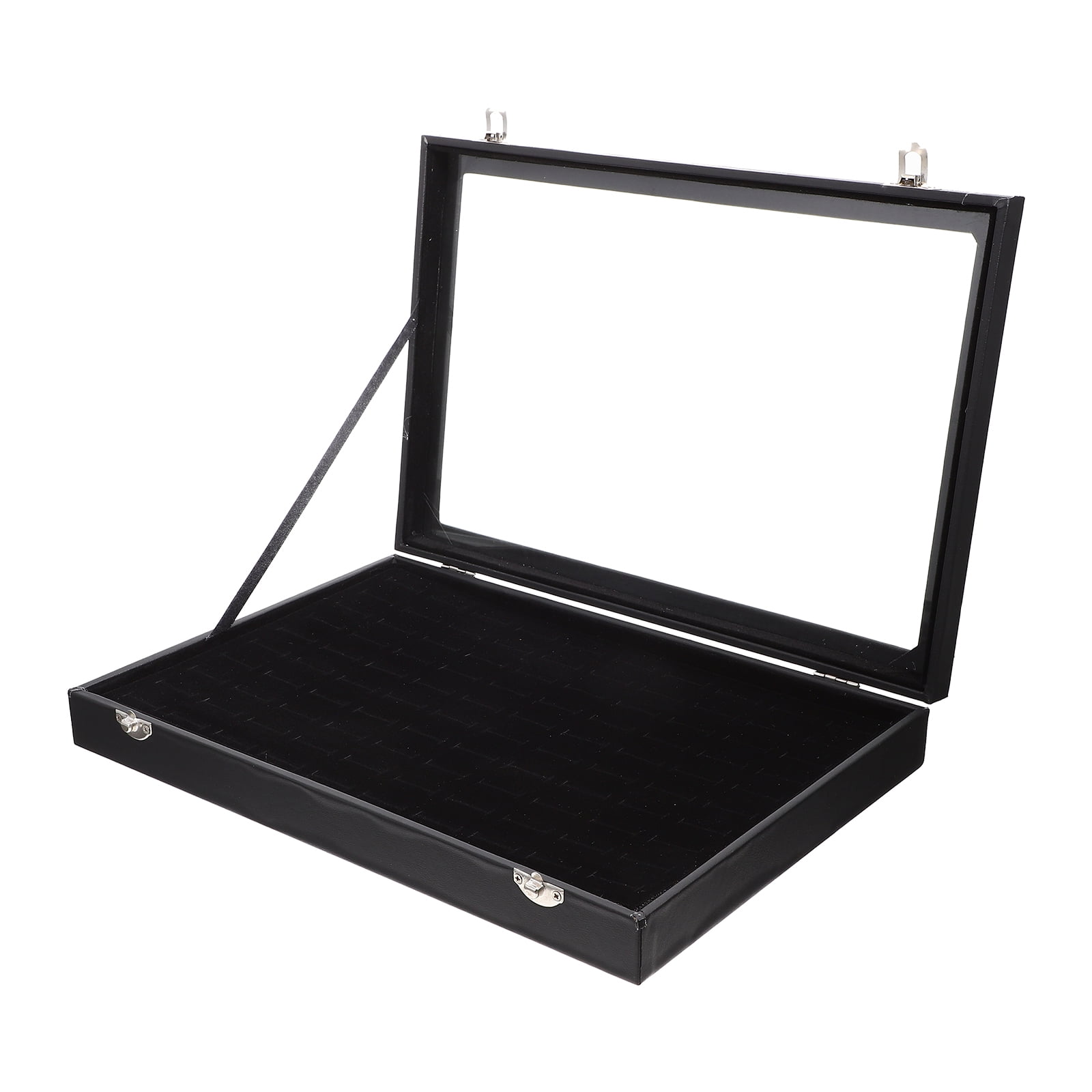 Ring Display Organizer Box with Transparent Lid 100 Slots Ring Holder ...