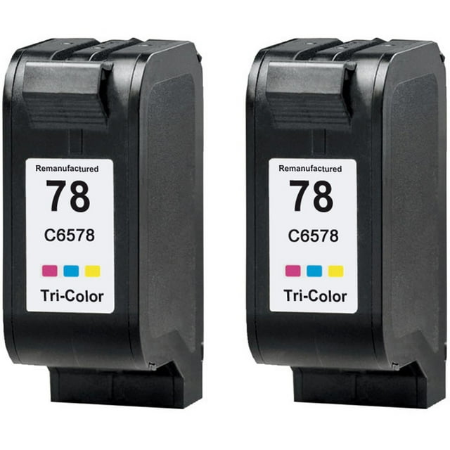 High Yield 78 Color Ink Cartridge (2 Pack) for HP PhotoSmart 1000, 1100 ...