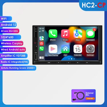 Double 2 Din Android 11 Apple Carplay Wifi 32GB 7" Car Stereo Radio GPS ...