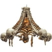 Ossuary Skulls Bones and Spines Pentagonal Ceiling Chandelier Light ...