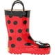 Infant Girls' Western Chief Ladybug Rain Boot Lucy the Ladybug 10 M ...