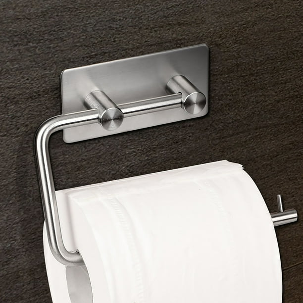 Stainless Steel Self Adhesive Toilet Paper Holder Hanger Kitchen Roll