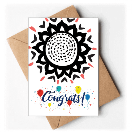 Sunflower Outline Mexico Totems Celebrate Wedding Cards Congratulations ...