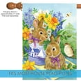 Toland Home Garden Bunny Bouquet Spring Easter Flag Double Sided 28x40 ...