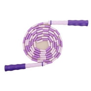 K-Roo Sports 7-foot Jump Rope with Plastic Beaded Segmentation, Pink ...