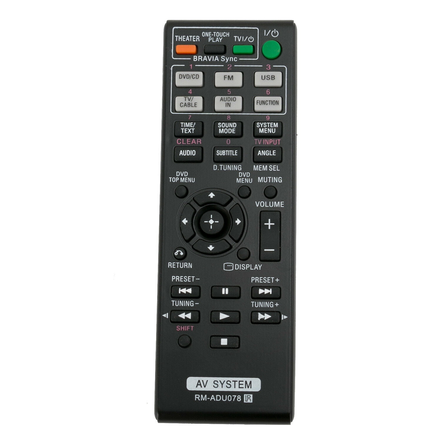 New RM-ADU078 AV System Remote for Sony DAV-TZ710 HBD-DZ170 HBD-DZ171 ...