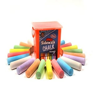 Chalk City Sidewalk Chalk; 20 Count; 7 Different Colors; Jum