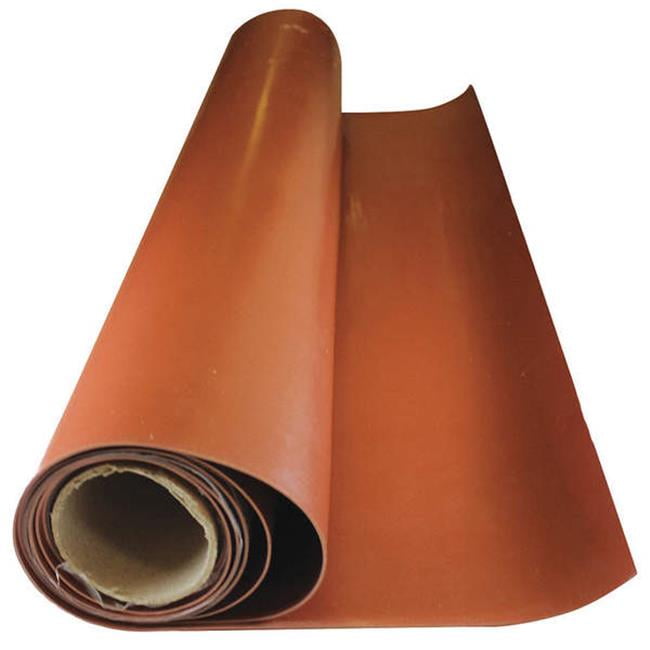 E. James 2830-1-16-5 36 in. x 5 ft. Silicone Red Rubber Roll - 30A ...