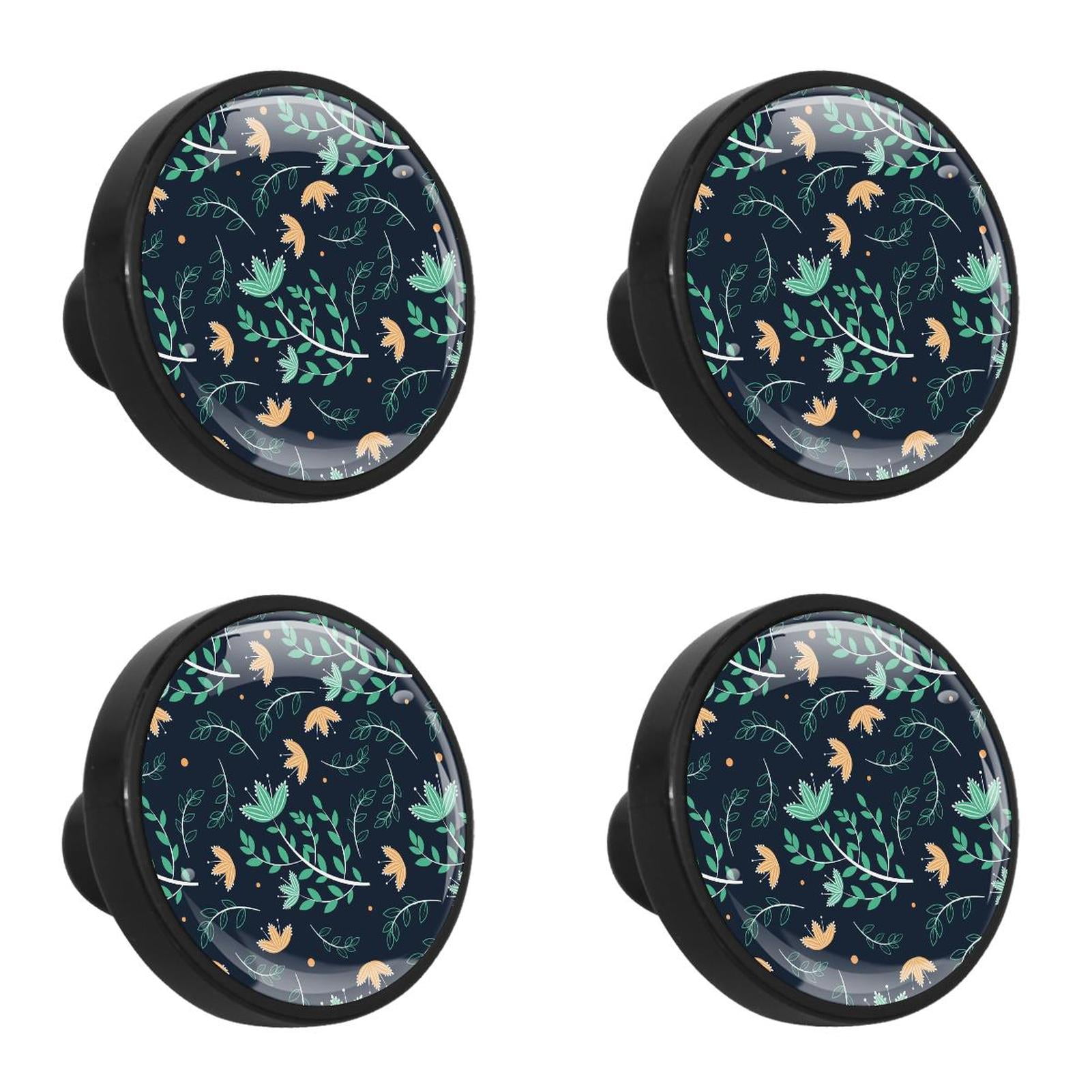 4 Pcs Leaf Knobs for Kitchen Cabinet Cupboard Dresser Bookcase Drawer ...